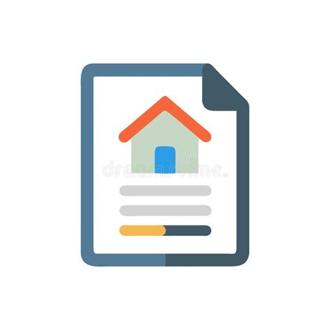 Housing Policy Framework Icon For Planning Stock Illustration