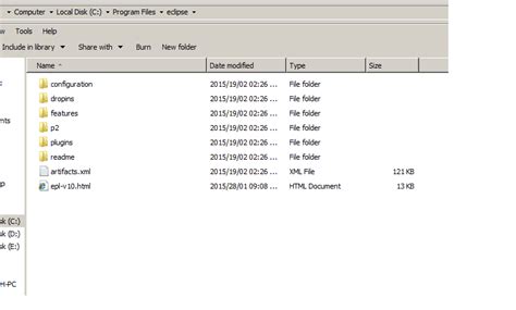 Installation Some Files Are Suddenly Disapear From Eclipse Folder Stack Overflow