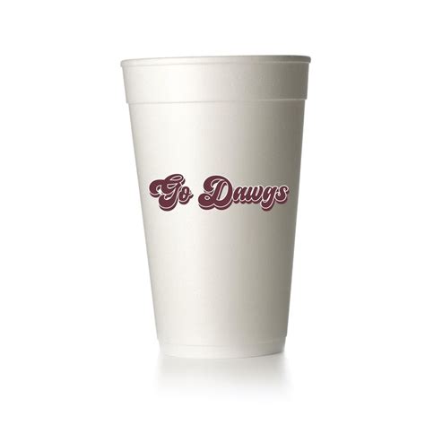 Go Dawgs Retro Script Cups Etsy