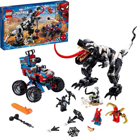LEGO Marvel Spider-Man Venomosaurus Ambush 76151 Building Toy with ...