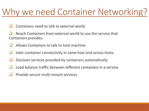 Docker Networking Overview Pptx