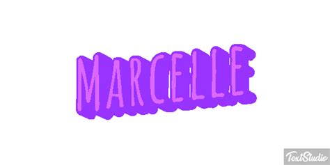 Marcelle Name Animated  Logo Designs