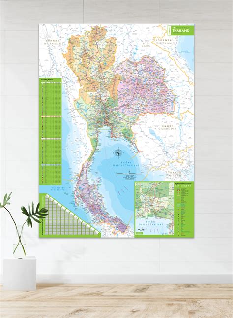 แผนที่ประเทศไทย 77 จังหวัด แผนที่เพื่อธุรกิจและการเดินทาง Thinknet