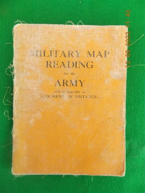Ww2 Military Map Reading For The Army With Appendix On Judgement Of Distance £7 50 Picclick Uk
