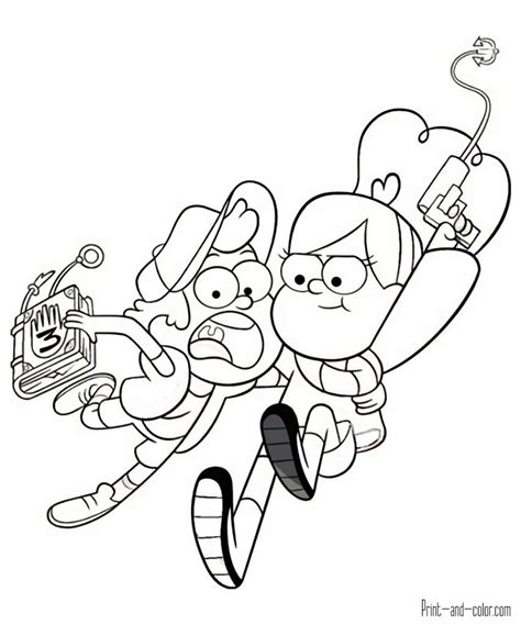 Gravity Falls Coloring Page Fall Coloring Pages Coloring Books
