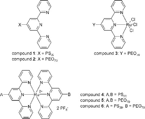 Structure Of The Investigated Terpyridine Functionalized Supramolecular
