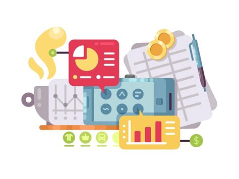 Premium Vector Business Intelligence And Analysis Statistics Graphs