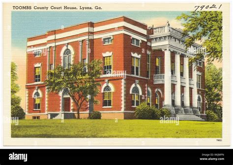 The Toombs County Courthouse In Lyons Georgia Is A Notable Historic