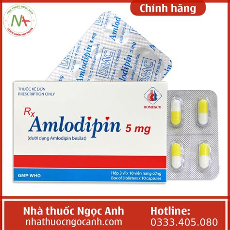 Thuốc Amlodipin 5mg Domesco Là Thuốc Gì Giá Bao Nhiêu Mua ở đâu