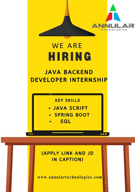 Were Hiring Java Backend Internship Are You Passionate About Backend
