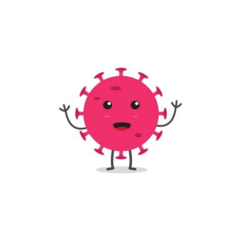 Cute Virus Mascot Character Design 3181285 Vector Art At Vecteezy