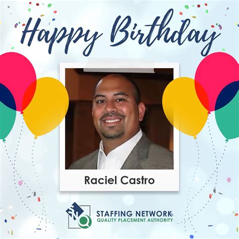 Join Us In Wishing A Happy Birthday To Snqpas President Raciel Castro