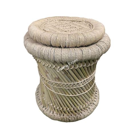Buy Bamboo Mujh Mudda Stools Combo Set Craferia