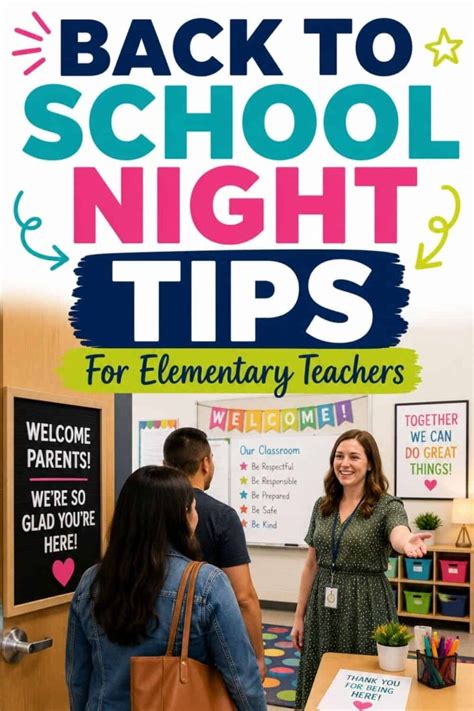 Back To School Night For Elementary Teachers Agenda And More