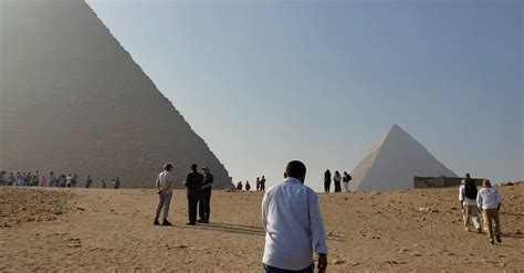 People Looking At The Big Pyramid Free Stock Video Footage Royalty