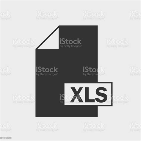 Xls 파일 형식 아이콘에서 회색 배경입니다 0명에 대한 스톡 벡터 아트 및 기타 이미지 0명 개념 개념과 주제 Istock