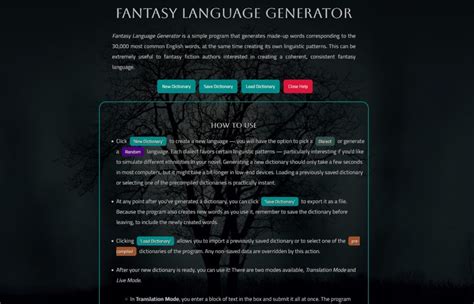 Fantasy Language Generator Create A Language In Seconds