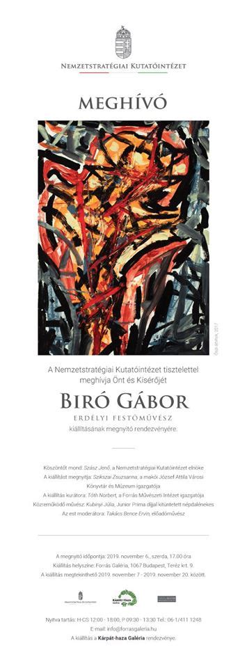 Erdély Ma Biró Gábor Erdélyi Festőművész Munkáiból Nyílik Kiállítás Budapesten