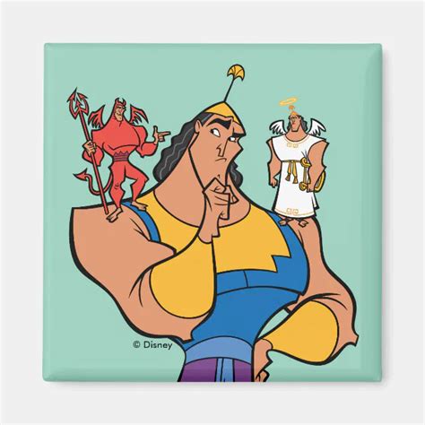 Kronk With Angel And Devil On Shoulders Magnet Zazzle
