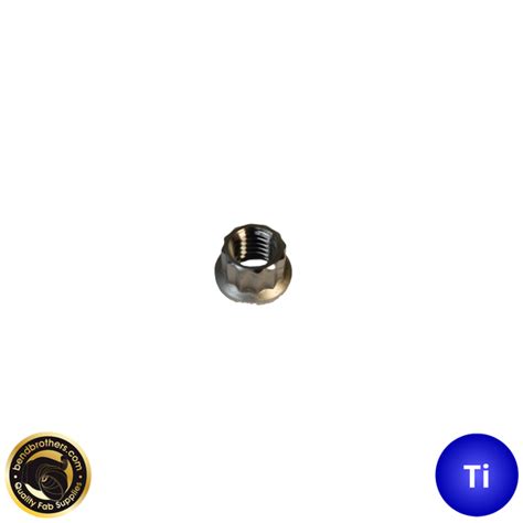 Titanium Flanged 12 Point Nut M8x125 Bend Brothers