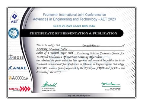 Devesh Pawar On Linkedin Machinelearning Telecomindustry Customerchurn Research Aet2023