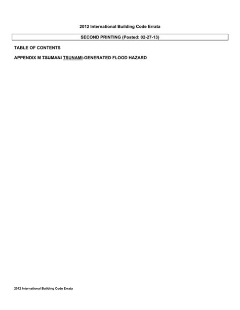 2012 International Building Code Errata