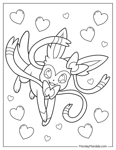 Pokemon Coloring Pages Sylveon