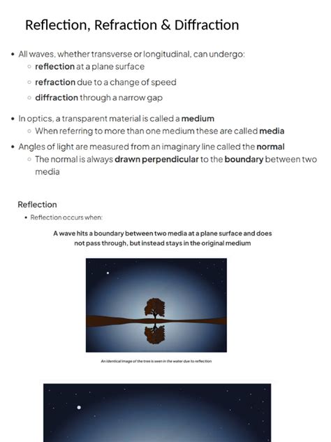 14 Reflection Refraction And Diffraction Of Waves 1 Pdf