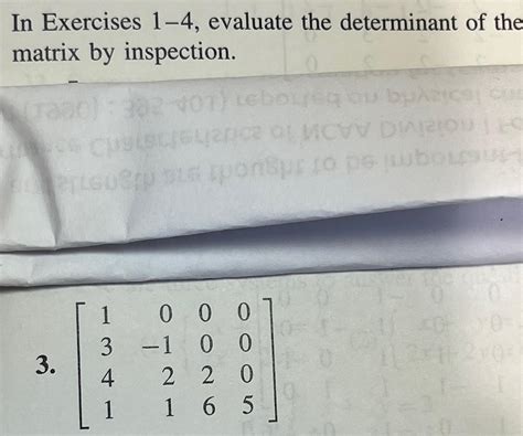 solved in exercises 1 4 ﻿evaluate the determinant of the