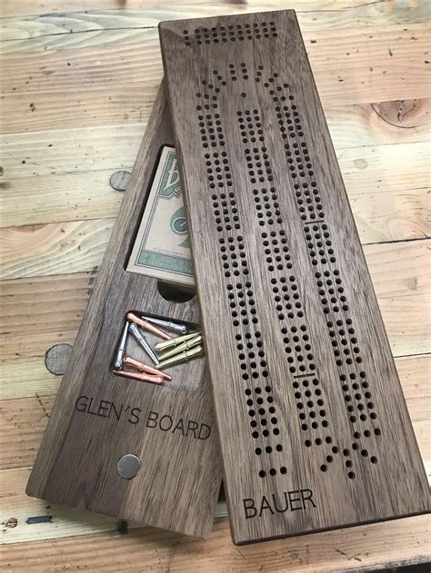 Cribbage Board With Internal Peg And Card Storage Artofit