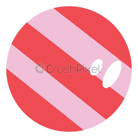 Red Round Candy Illustration Vector On A White Background Stock