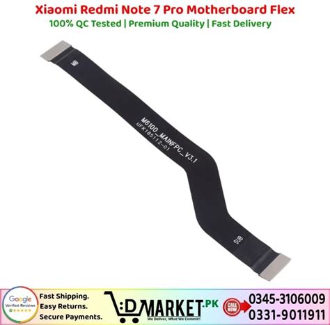 Xiaomi Redmi Note 7 Pro Motherboard Flex Price In Pakistan