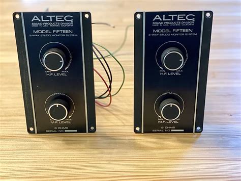 Altec Model 15 Crossover Dividing Networks Pair Reverb
