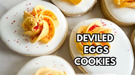 Lets Make The Easiest Deviled Egg Cookies With Royal Icing No