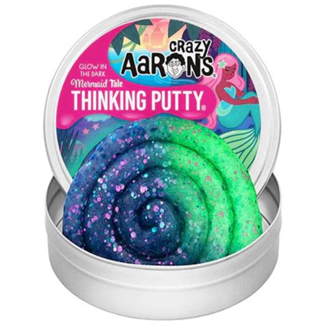 Crazy Aarons Thinking Putty Mermaid Tale Glow In Dark Sensory
