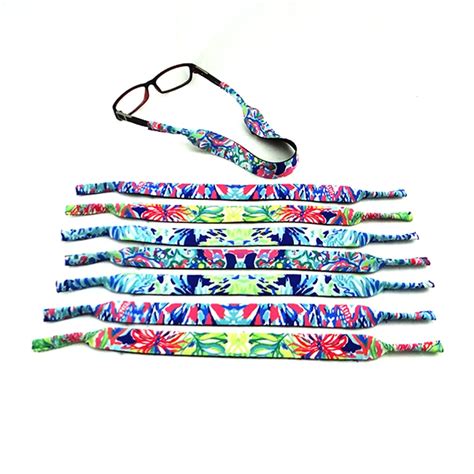 Custom Printed Neoprene Sublimation Floating Sunglasses Strap Eyewear