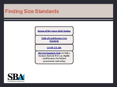 Small Business Size Standards U S Small Business