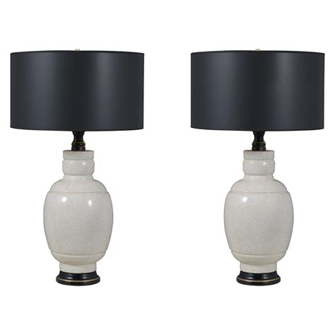 Home And Living Mid Century Modern Ceramic Table Lamps Vintage Lamps Set