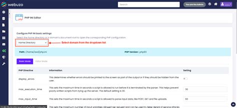 Php Ini Editor Webuzo