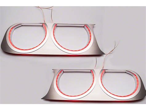 Challenger Brushed Led Halo Headlight Surrounds 08 14 Challenger