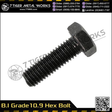Black Iron Grade 109 High Tensile Hexagonal Bolt Bolt And Nut