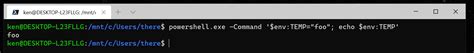 Set Windows Environment Variables Directly In Wsl Shell Without Modifying Bash Environment