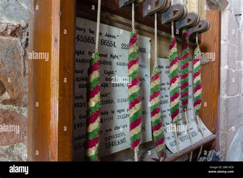 Bell Ringers Ropes With Woollen Bulge Or Sally Woven Into The Rope And