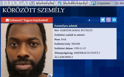 Elfogatóparancs Rakeem Buckles Ellen Ittas Vezetés Debrecenben Maikurir