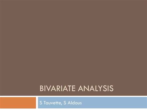 Ppt Bivariate Analysis Powerpoint Presentation Free Download Id