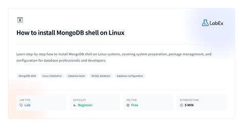 How To Install Mongodb Shell On Linux Labex