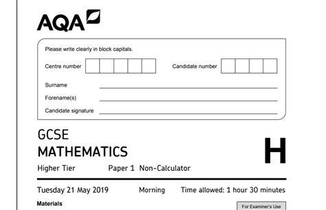 Gcse Maths Past Papers Edexcel Higher Pdf