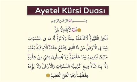 Ayetel Kürsinin Bilinmeyen Sırları A Gazete