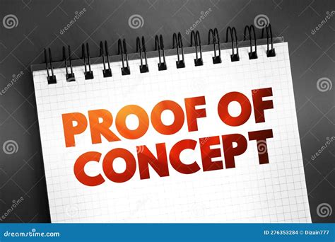 Proof Of Concept Realization Of A Certain Method Or Idea In Order To