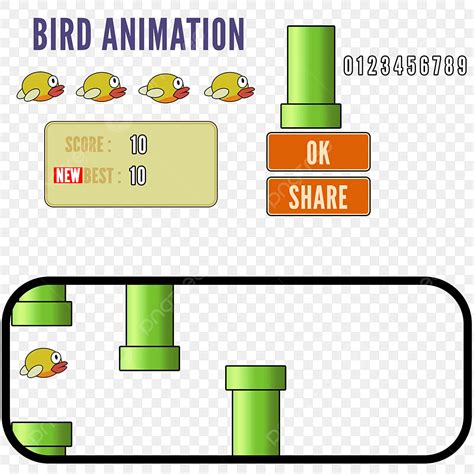 Flappy Bird Sprite Kit